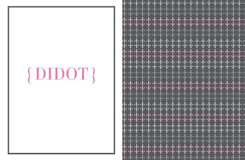 Didot Type Specimen Book - Ashleylocke