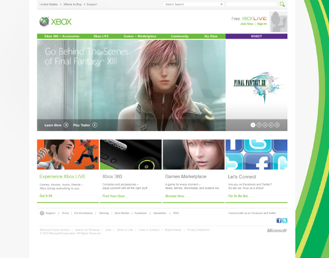 Xbox Site UX - Ms