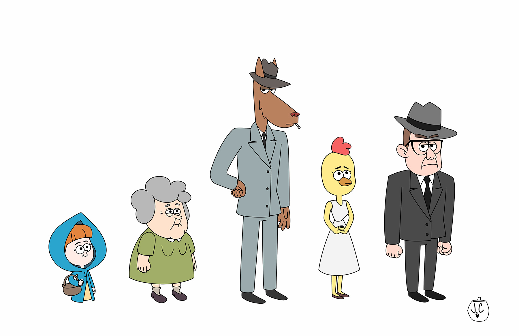 Little Blue Riding Hood - Jackie Cadiente