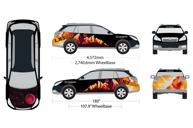 Lib Tech Subaru Wrap - David Kiker