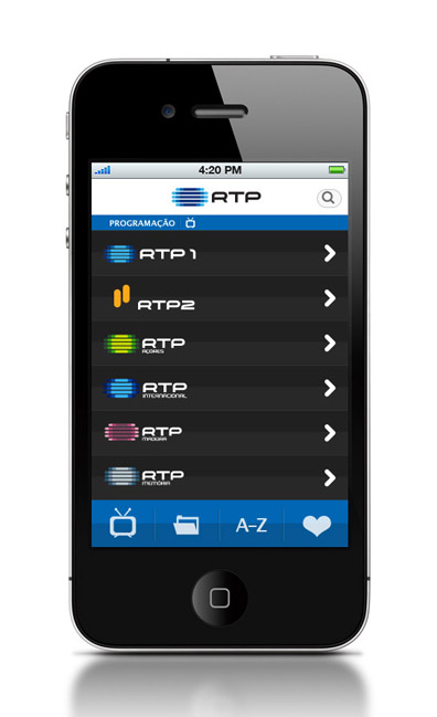 RTP - TV Guide app - David Cruz