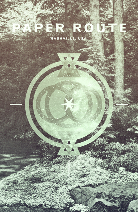 Paper Route - Tour Poster - SNOWSLEET+HAIL