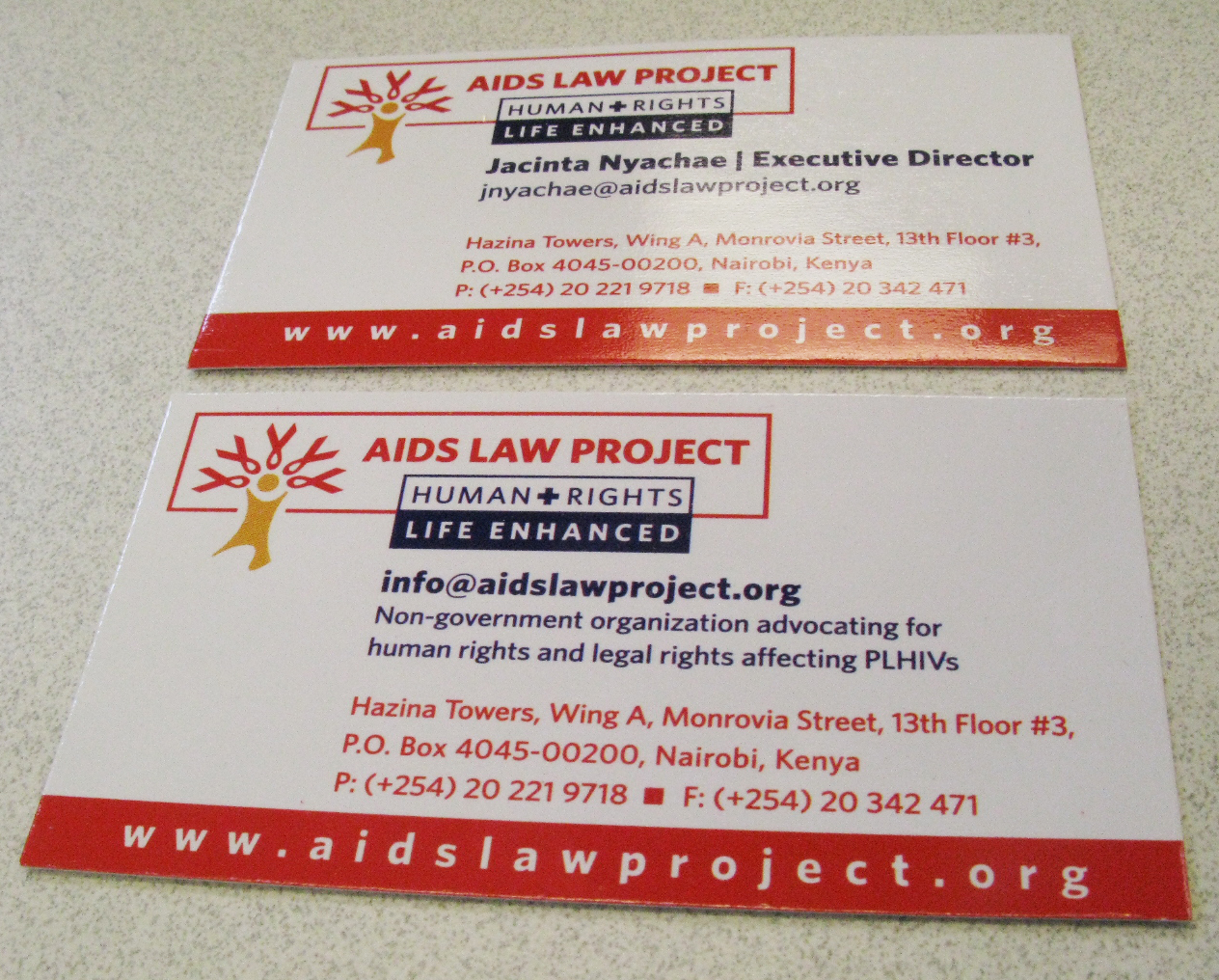 AIDS Law Project - Lien Tran // Interaction Designer