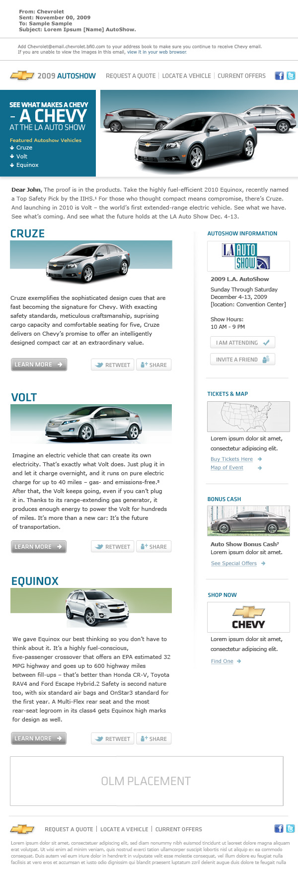 Chevy Email Template Program - Lynnette Reed