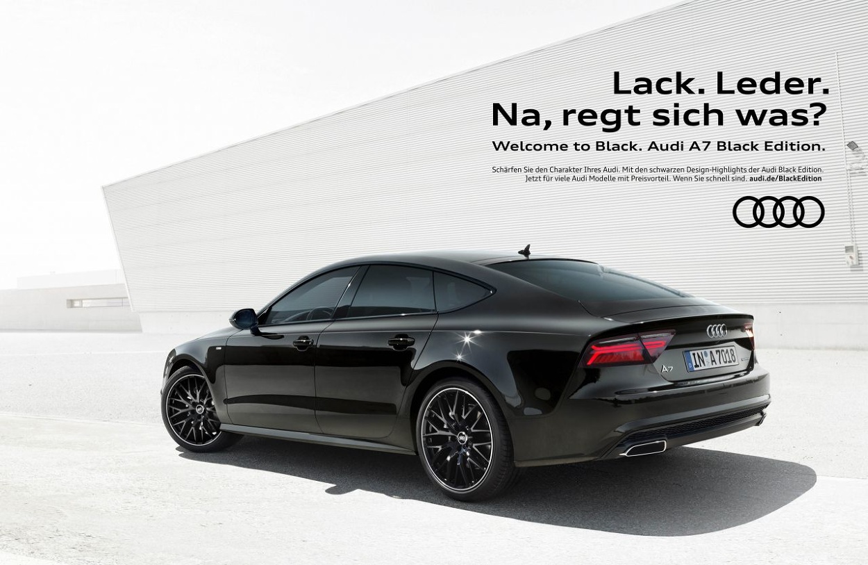 Audi Black Edition // Print Campaign "Welcome to Black" - Justin Salice ...