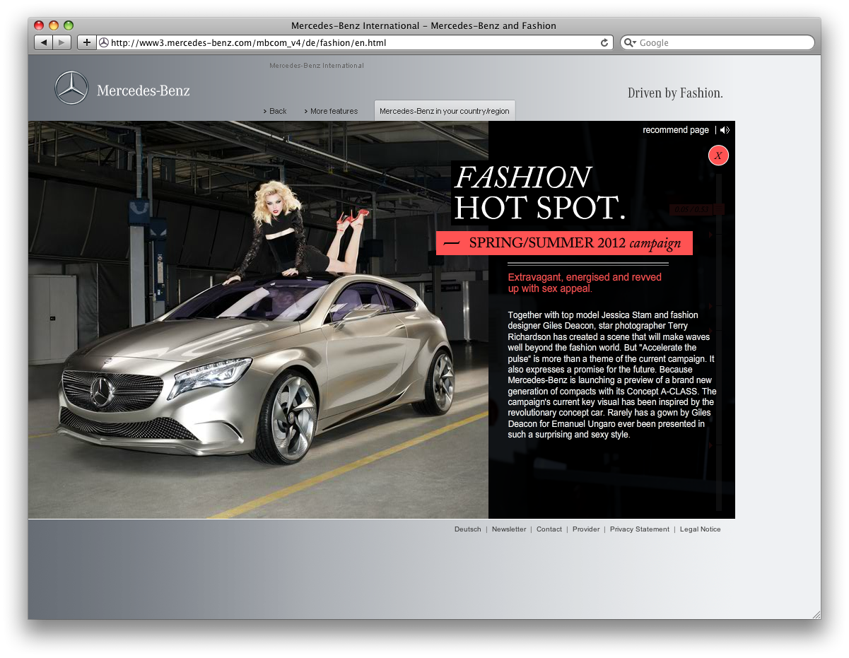 Mercedes-Benz Fashion // Promotion Campaign - Justin Salice-Stephan