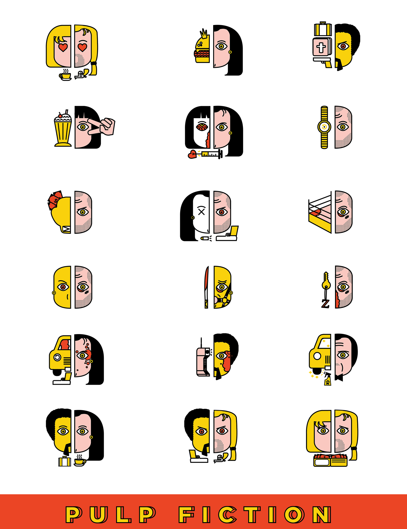 Pulp Fiction. Icons - KU Visual Communication