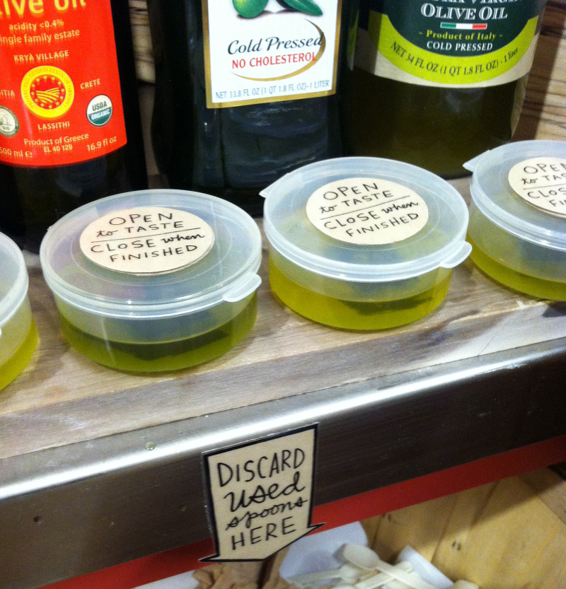Olive Oil Tasting Display - Marcie Palmer