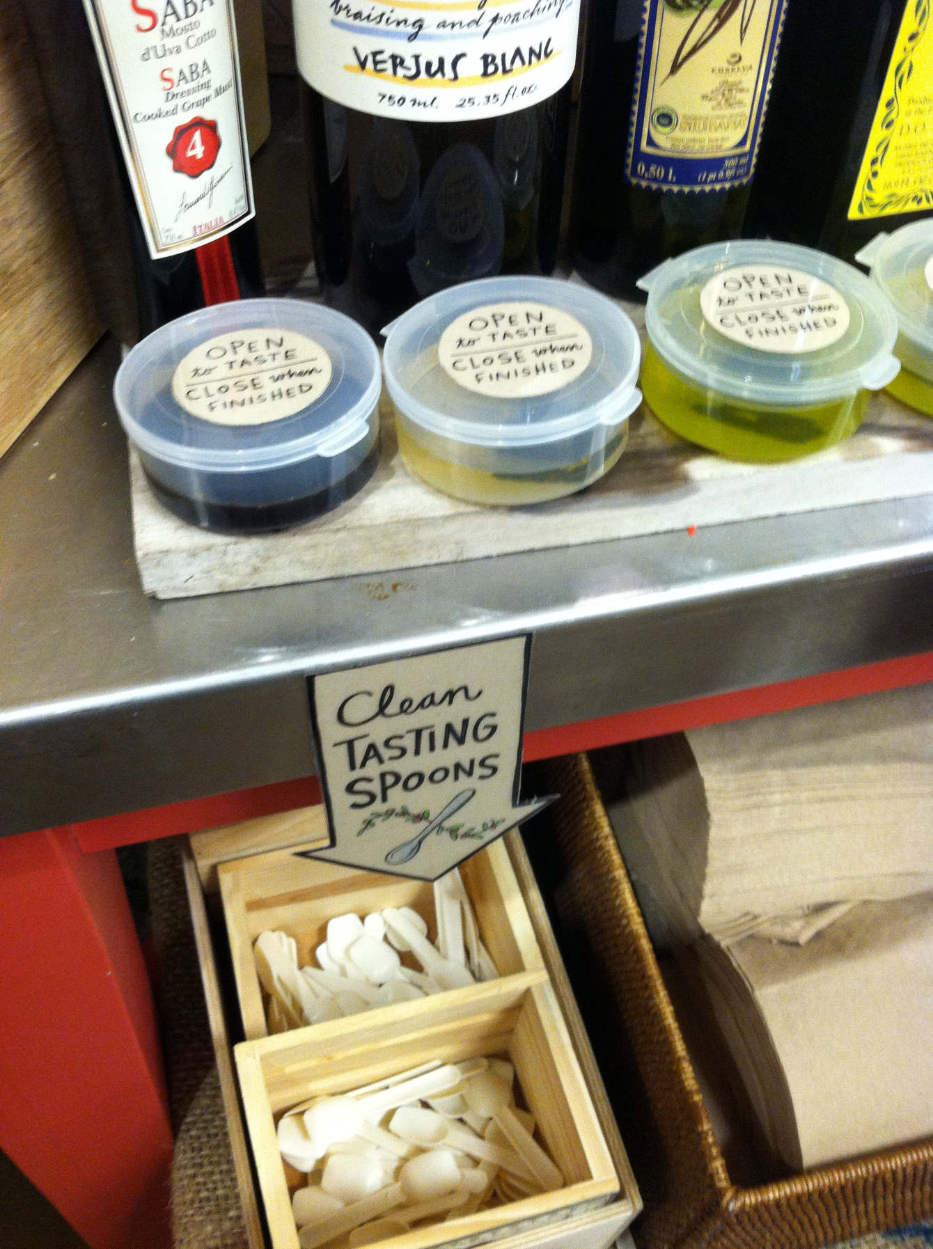 Olive Oil Tasting Display - Marcie Palmer