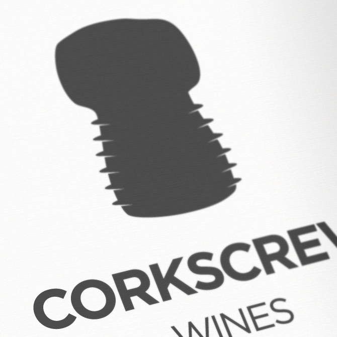 Corkscrew Wines Logo - excites - the Portfolio of Simon C. Page