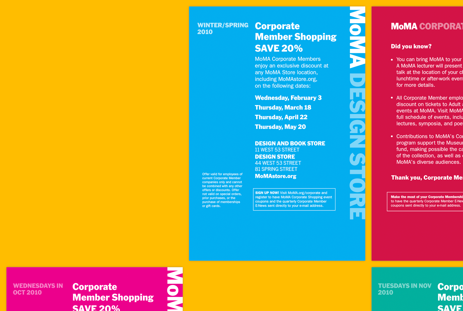 MoMA DS — Print Collateral - Lichen Project — Graphic Design