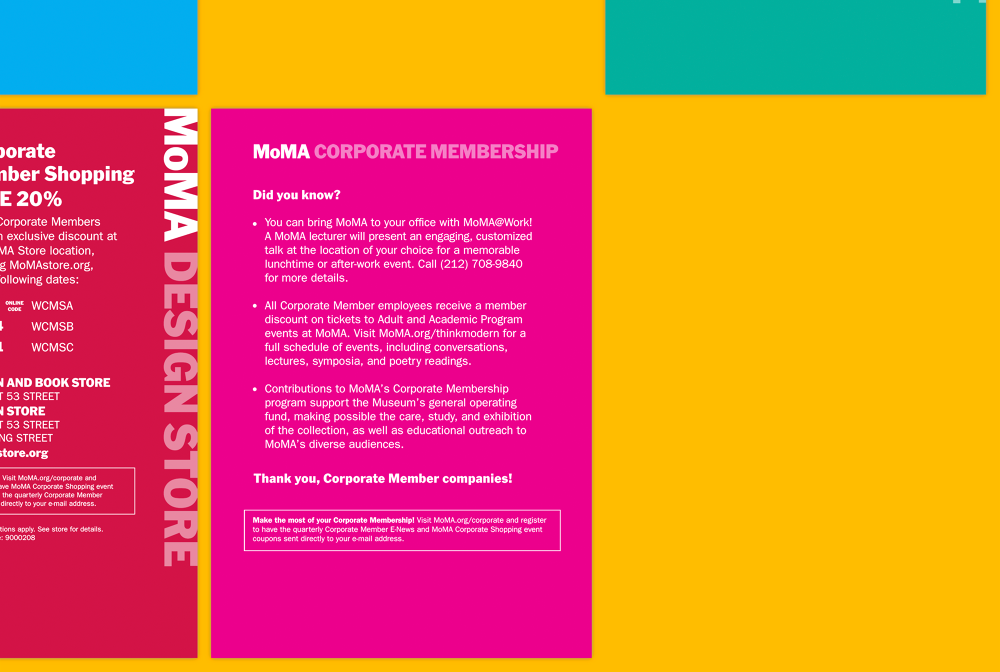 MoMA DS — Print Collateral - Lichen Project — Graphic Design