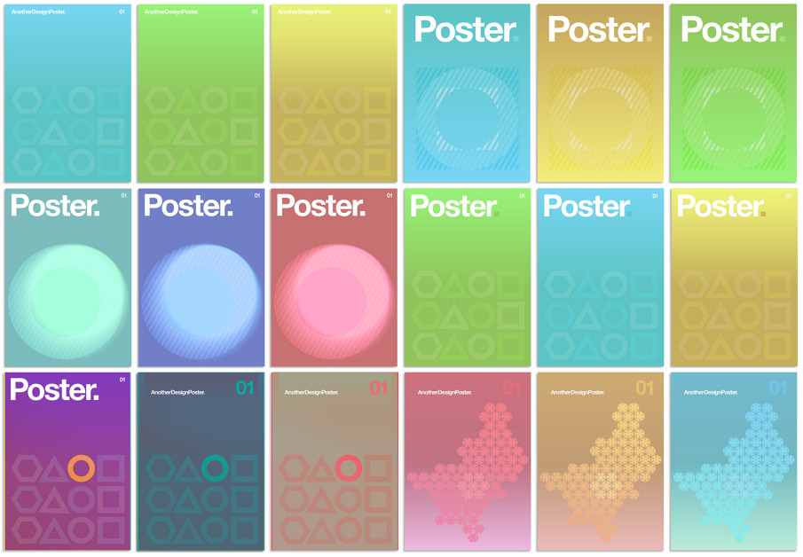 Poster Design : Shapes Set - AnotherDesignPortfolio.