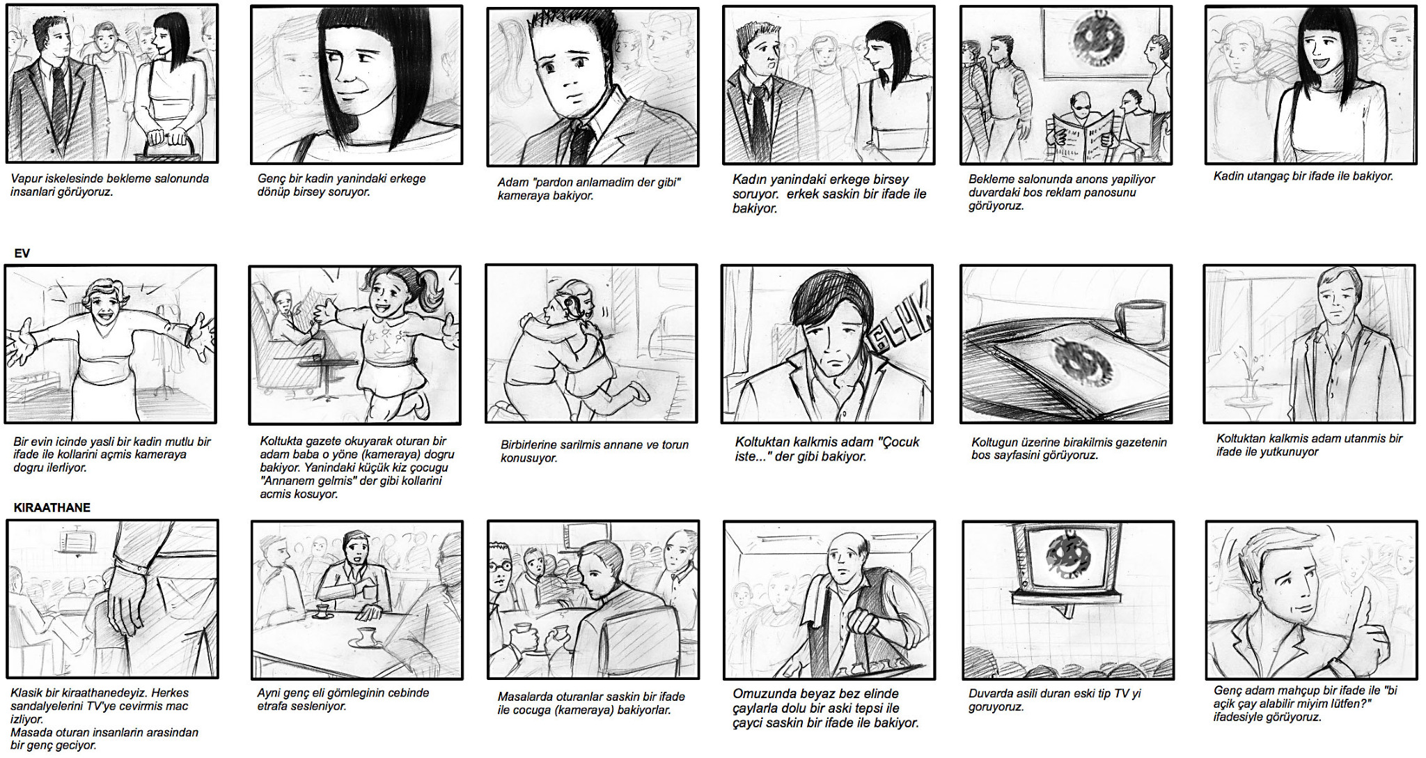 LINE / TONE STORYBOARDS - Aslı Şarman