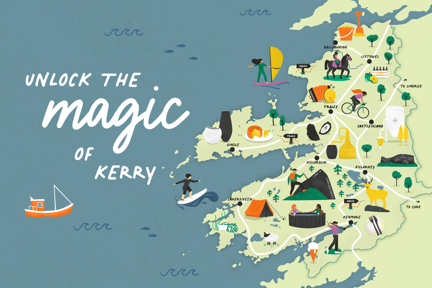 Discover Kerry Map - Lisa Gildea