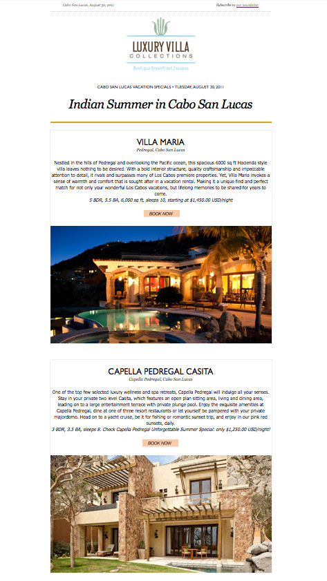 luxury villa collections - LA76 Strategic Design l Public Relations ...