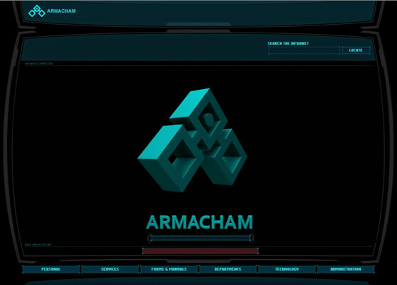 FEAR 2: Armacham Intranet - David Verble's Portfolio