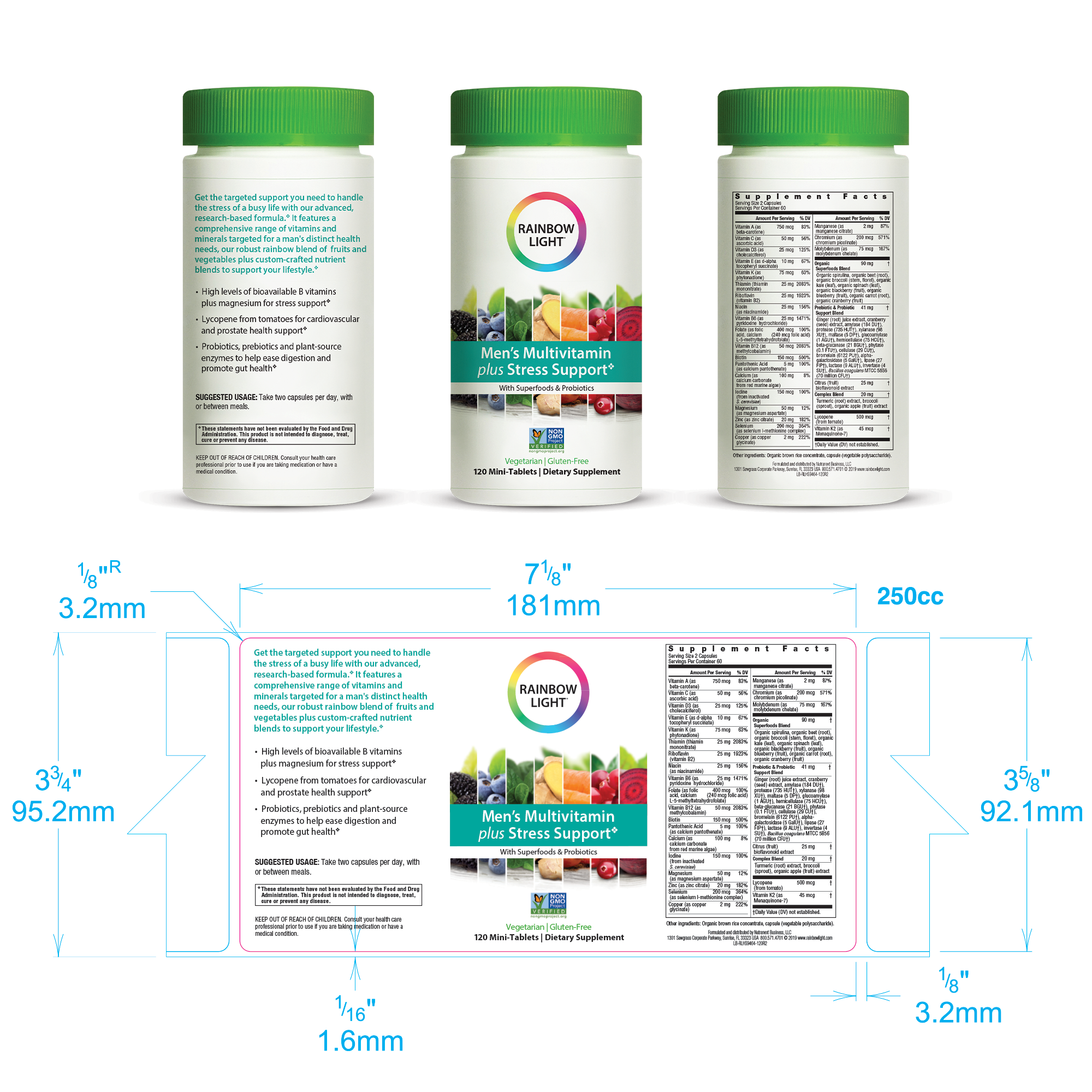 RAINBOW LIGHT - Labels & Renders - Eduardo Lozada / Graphic Design