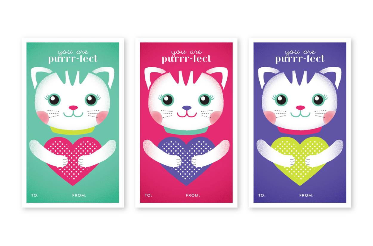 YOU ARE PURRR-FECT KITTY CARDS - Design + Creativity