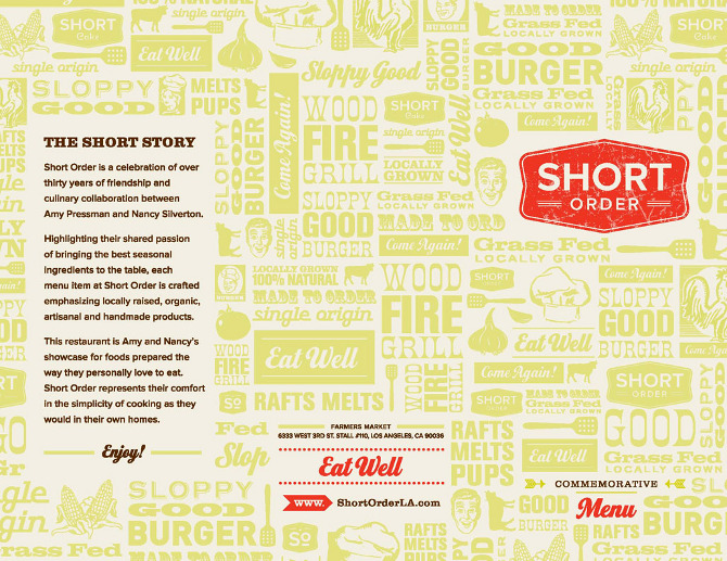 SHORT ORDER - Design + Creativity