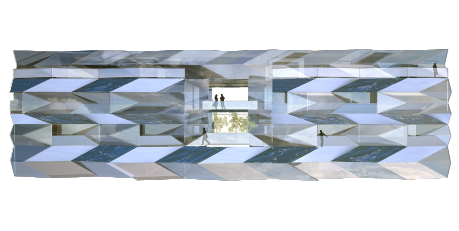 origami facade - Katharine Starr Law