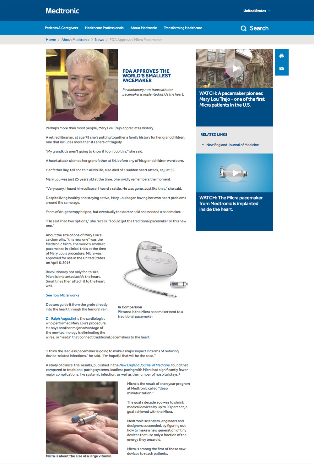 Medtronic Micra Launch - Dane Roberts: Creative Lead, Copywriter, Content Strategist