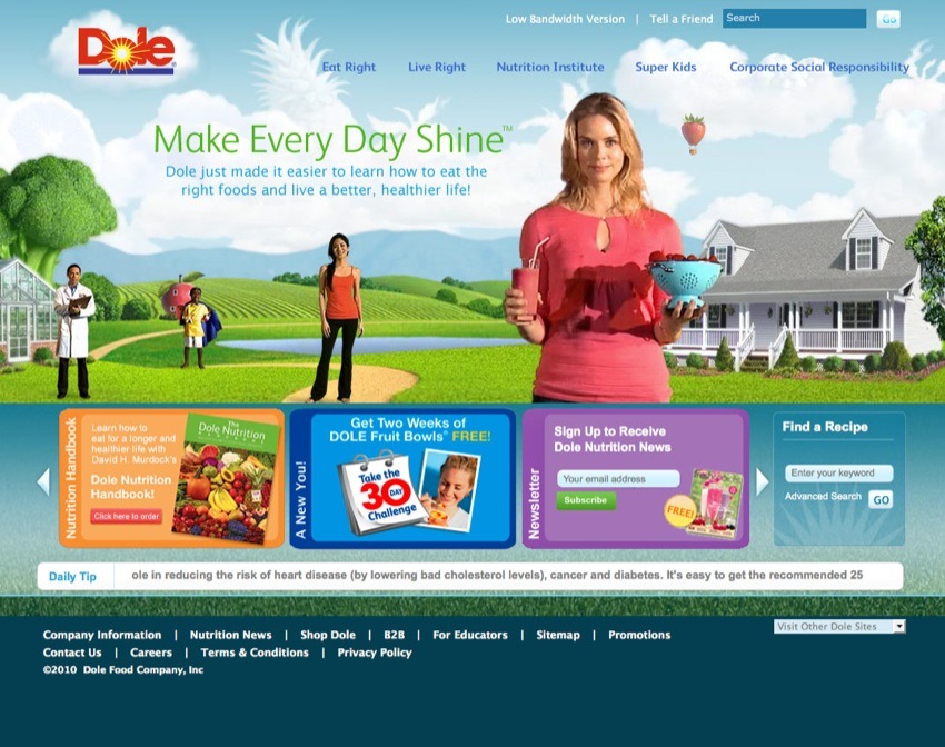 Dole Rebrand - Thomas Hillard Interactive Producer