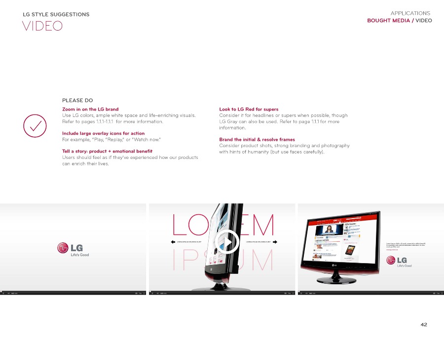 LG Digital Brand Guide - Portfolio of Ahren Gerber