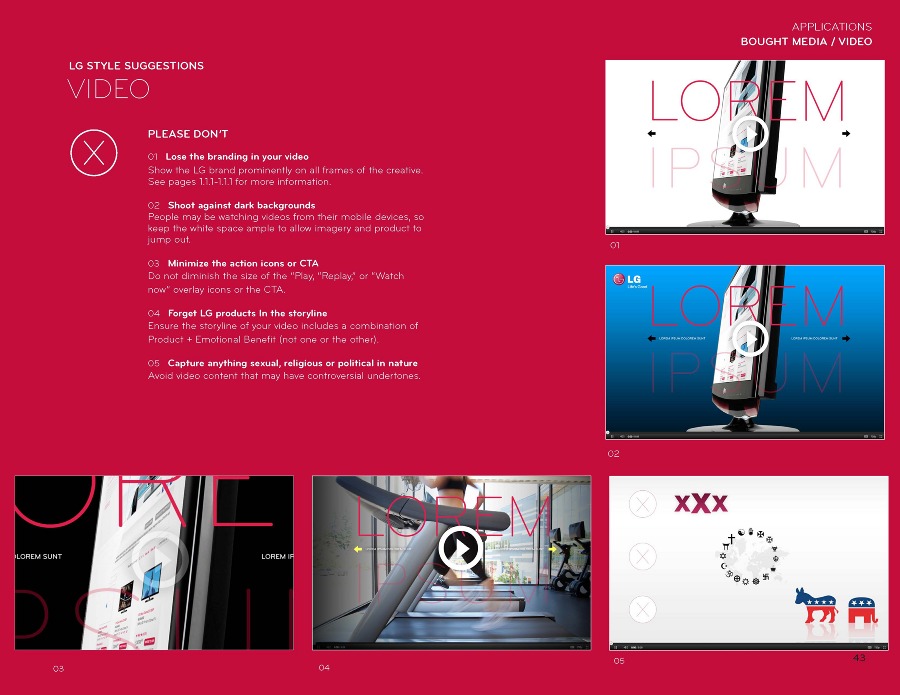 LG Digital Brand Guide - Portfolio of Ahren Gerber