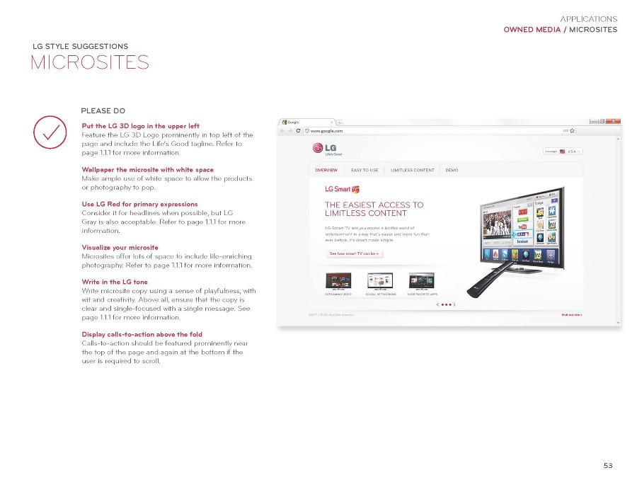 LG Digital Brand Guide - Portfolio of Ahren Gerber