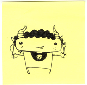 Assorted Post-it Monsters - Zara Gonzalez Hoang / Illustration