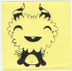 Assorted Post-it Monsters - Zara Gonzalez Hoang / Illustration