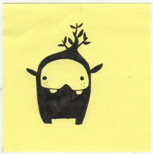 Assorted Post-it Monsters - Zara Gonzalez Hoang / Illustration