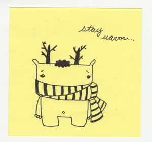 Assorted Post-it Monsters - Zara Gonzalez Hoang / Illustration
