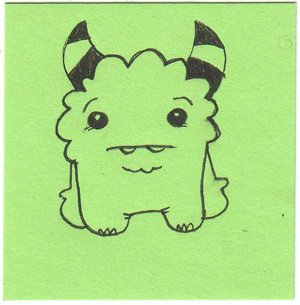 Assorted Post-it Monsters - Zara Gonzalez Hoang / Illustration