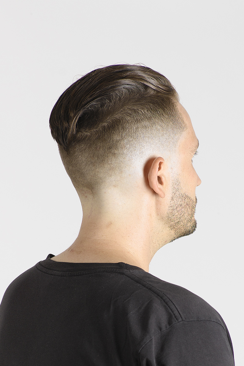 Skin Fade Disconnected Slick Back - Sasha Kurmaz
