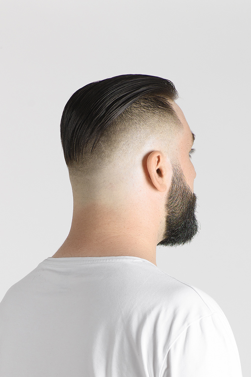 Skin Fade Disconnected Slick Back - Sasha Kurmaz