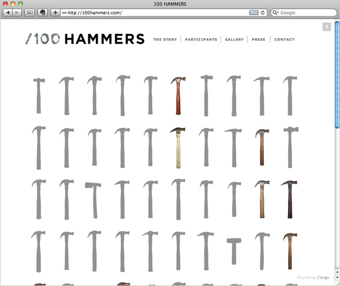 100 Hammers - Thomas Gaskin | Designer