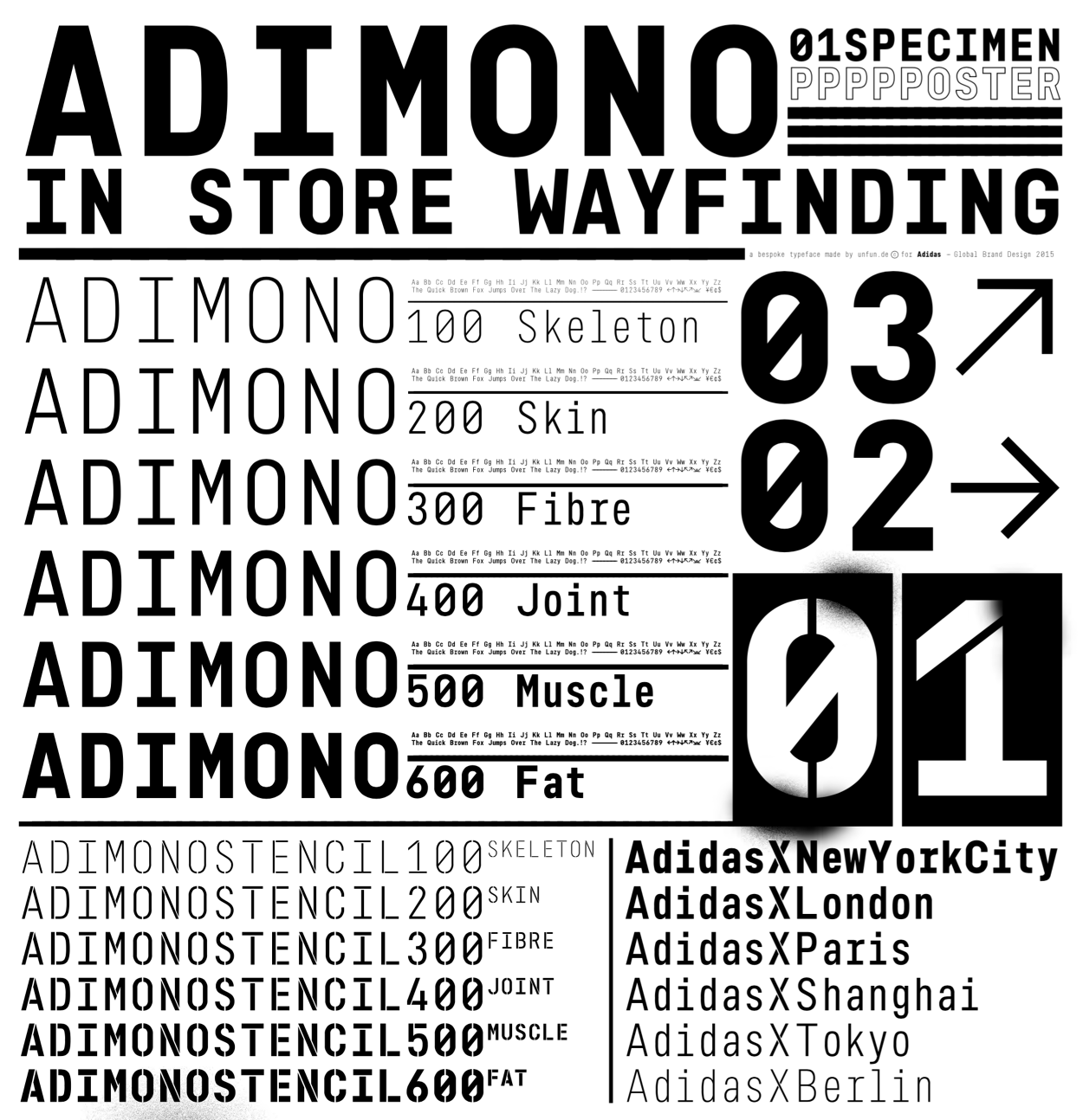 ADIDAS — WAYFINDING FONT - Kirsten Camara
