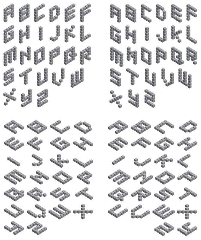 Le Cube - Font Design - astrolauder