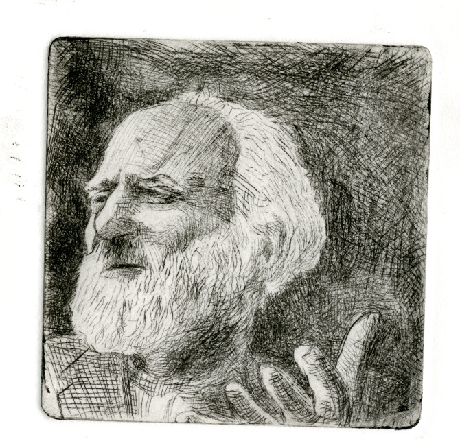 Portraits of D Harding (etchings) - Victor Lunn-Rockliffe