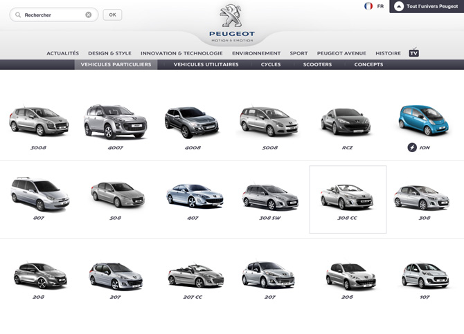 Peugeot - Pfer - Interactive Art Direction