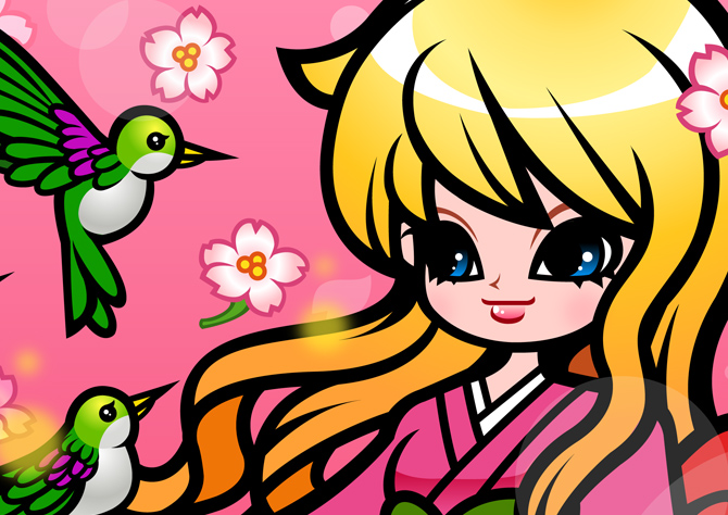 Godori (cherry-blossom) - Neon Seven