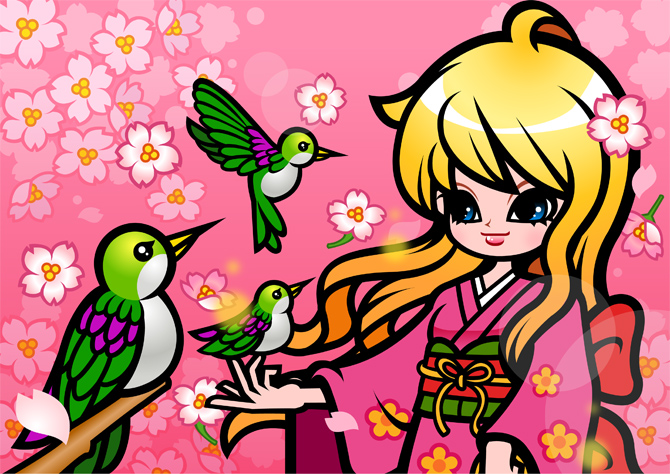 Godori (cherry-blossom) - Neon Seven