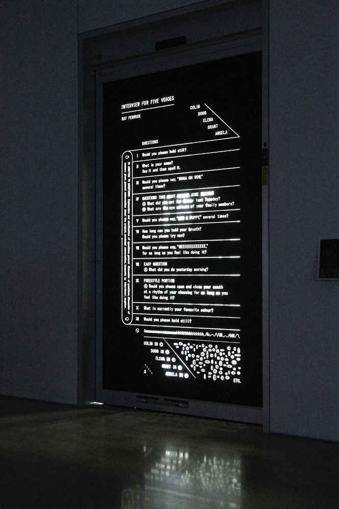 Interview for Five Voices - RAY FENWICK