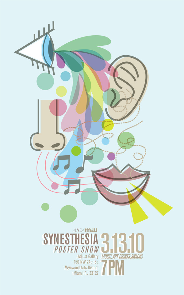 Synesthesia Poster Show - Graphic Designer | Elizabeth Garcia