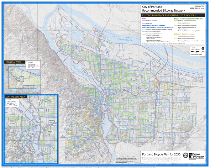 Portland Bicycle Plan for 2030 - eric r. wiley