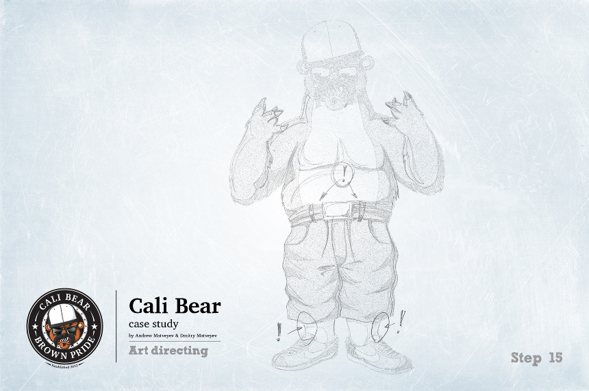 Cali Bear - Graphic design, web design, illustrations by Andrew Matveyev