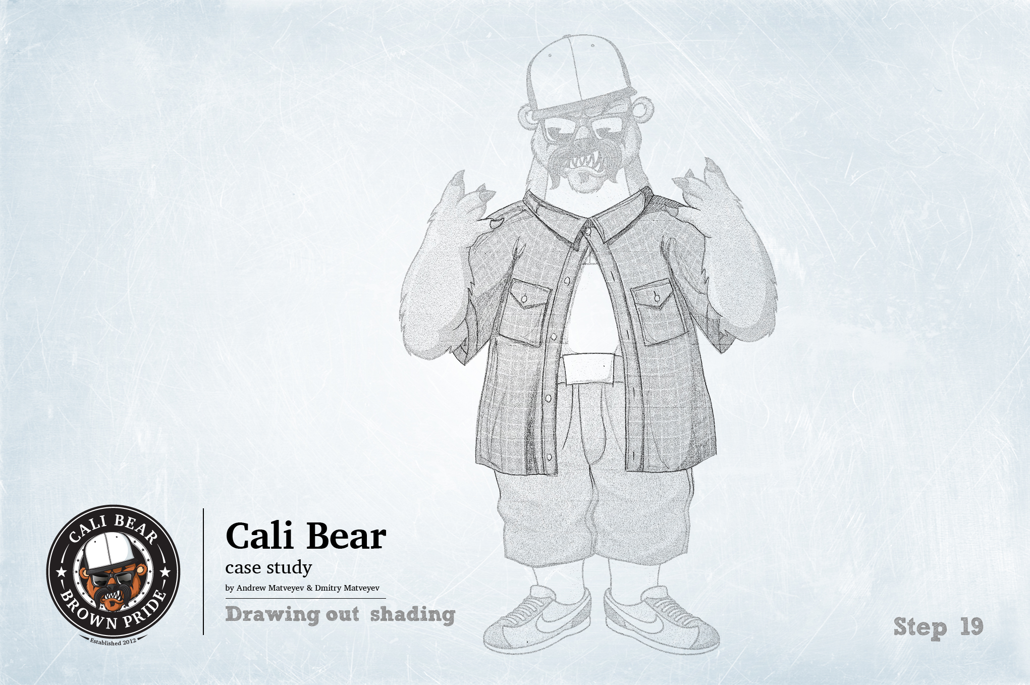 Cali Bear - Graphic design, web design, illustrations by Andrew Matveyev
