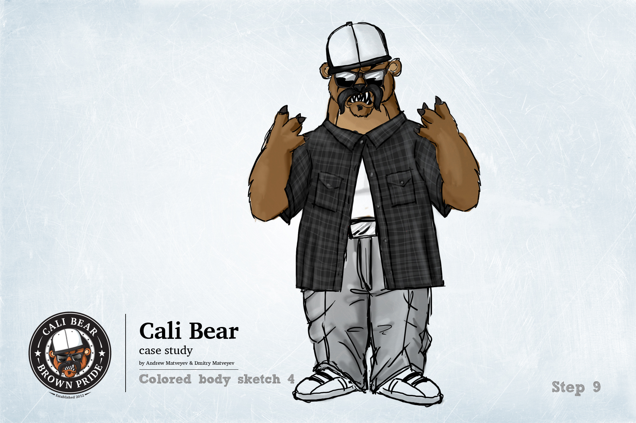 Cali Bear - Graphic design, web design, illustrations by Andrew Matveyev